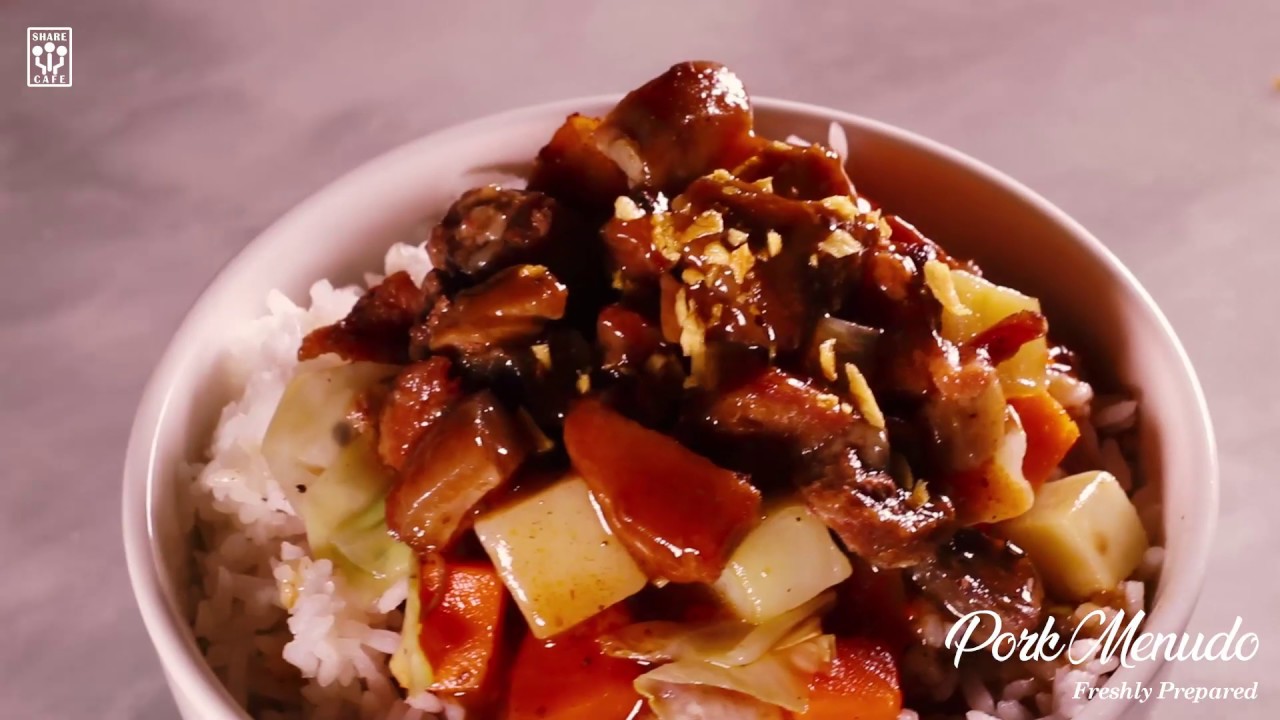 Share Cafe, the best restaurant in Batangas, Philippines - Pork Menudo ...