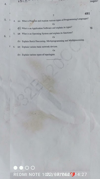 bcom computer applications 1st sem (FIT) Fundamentals of Information ...