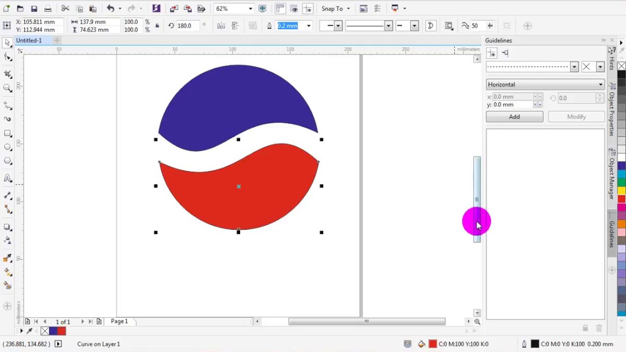 How To Create A Simple Pepsi Logo, with CorelDRAW - YouTube