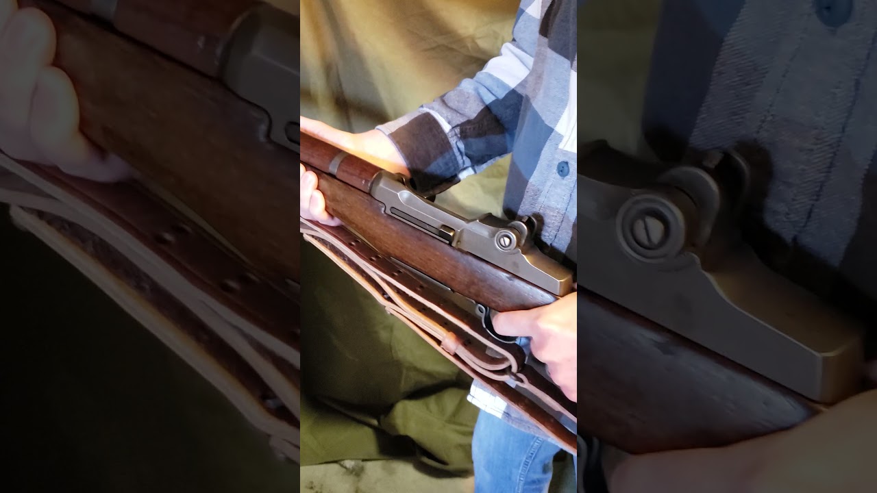 Loading an M1 Garand left handed - YouTube
