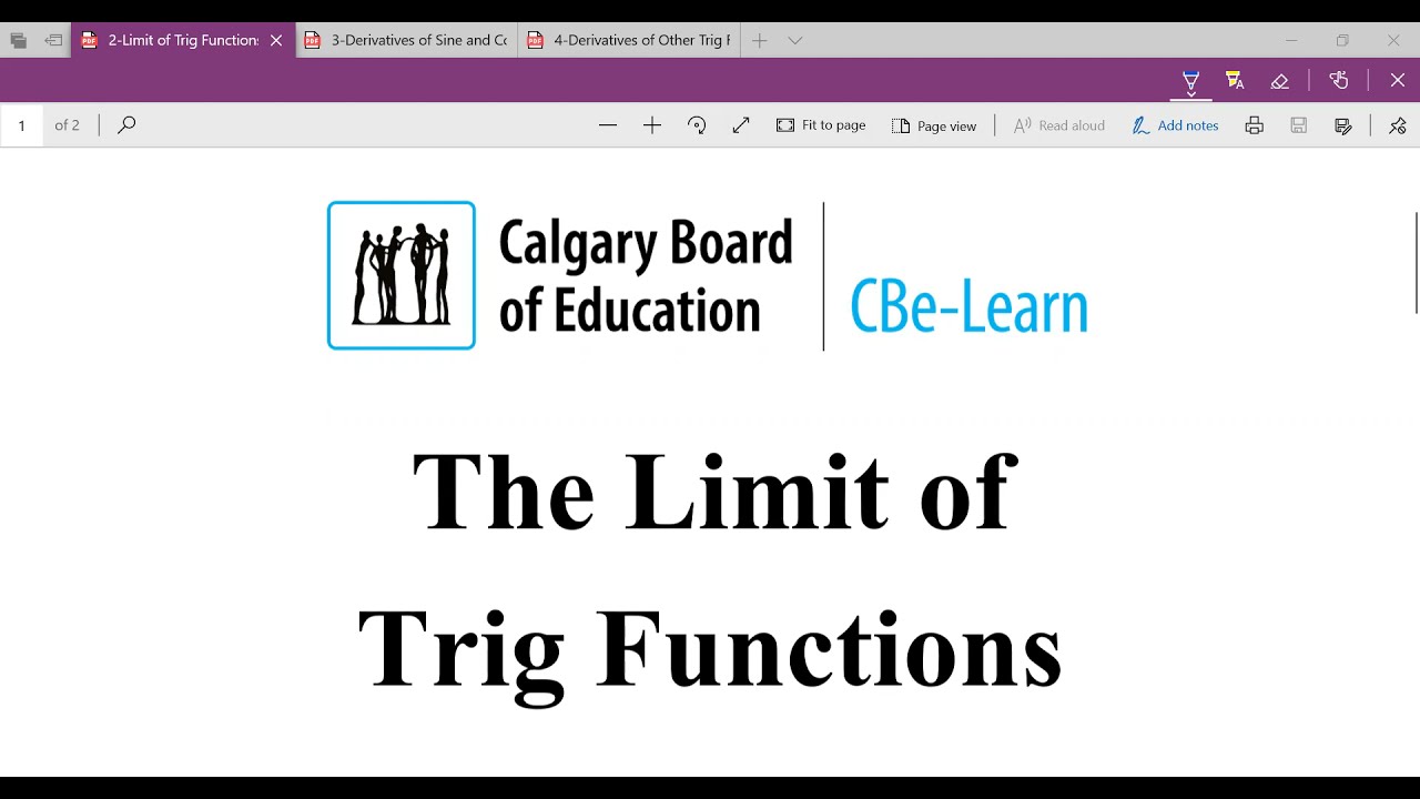 2 Limits Of Trig Functions YouTube 2 Limits Of Trig Functions YouTube