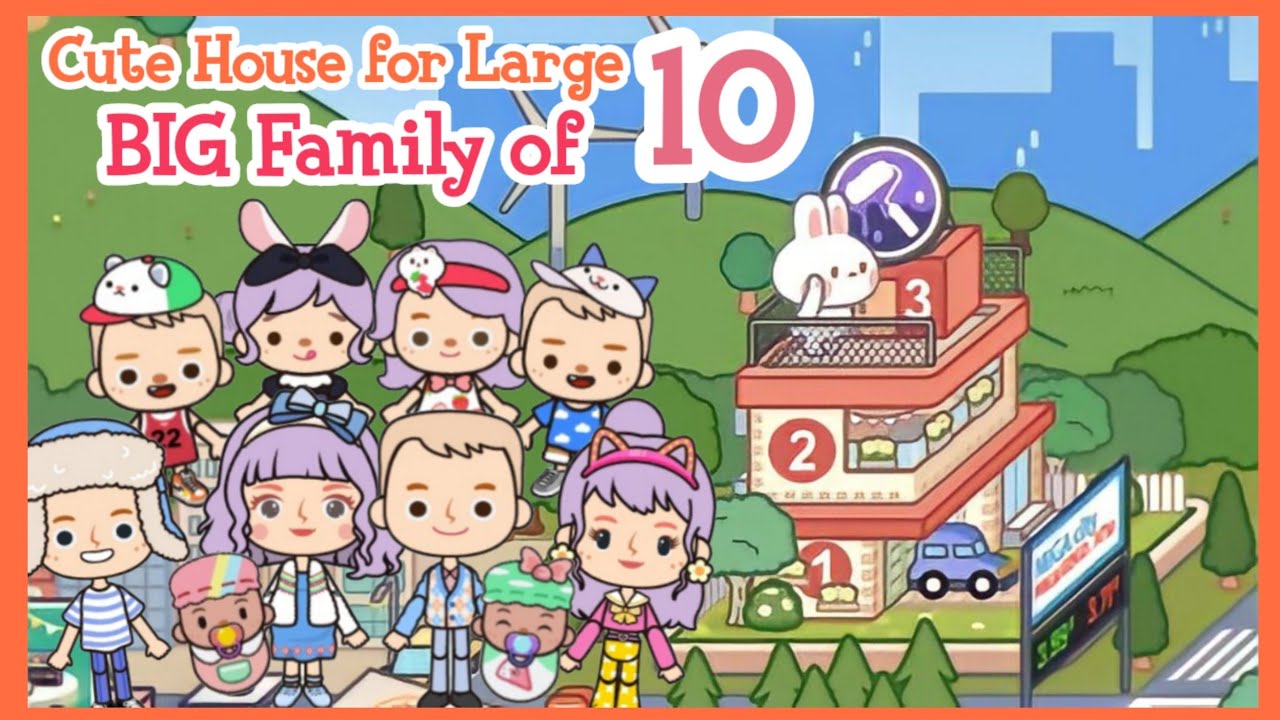 Miga World Cute House for Large BIG Family of 10 🏡 | Miga Town ...