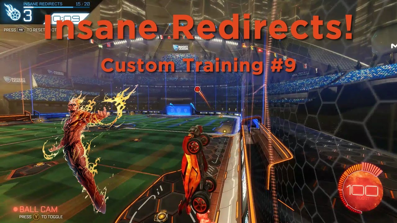 Insane Redirects - Rocket League Custom Training Pack - YouTube