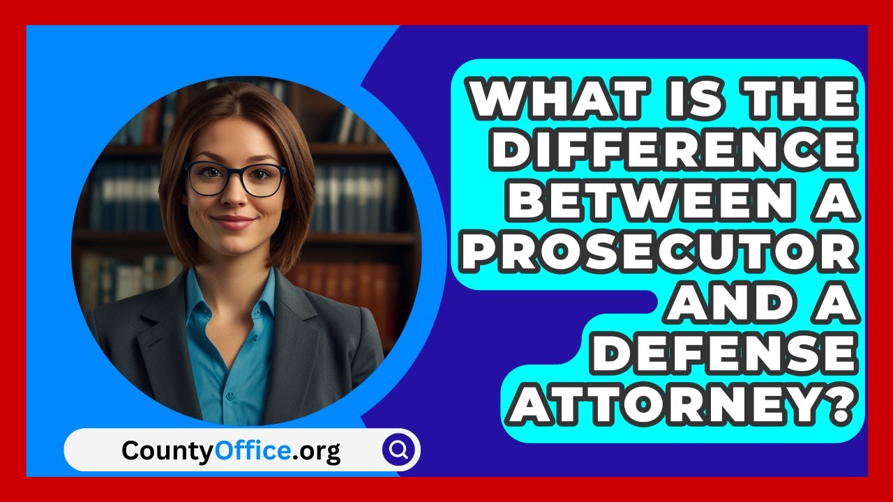 What Is The Difference Between A Prosecutor And A Defense Attorney ...