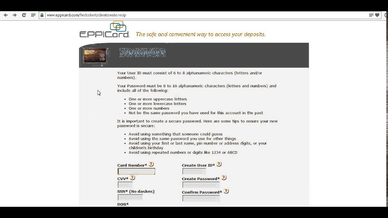 Eppicard FL Login - YouTube