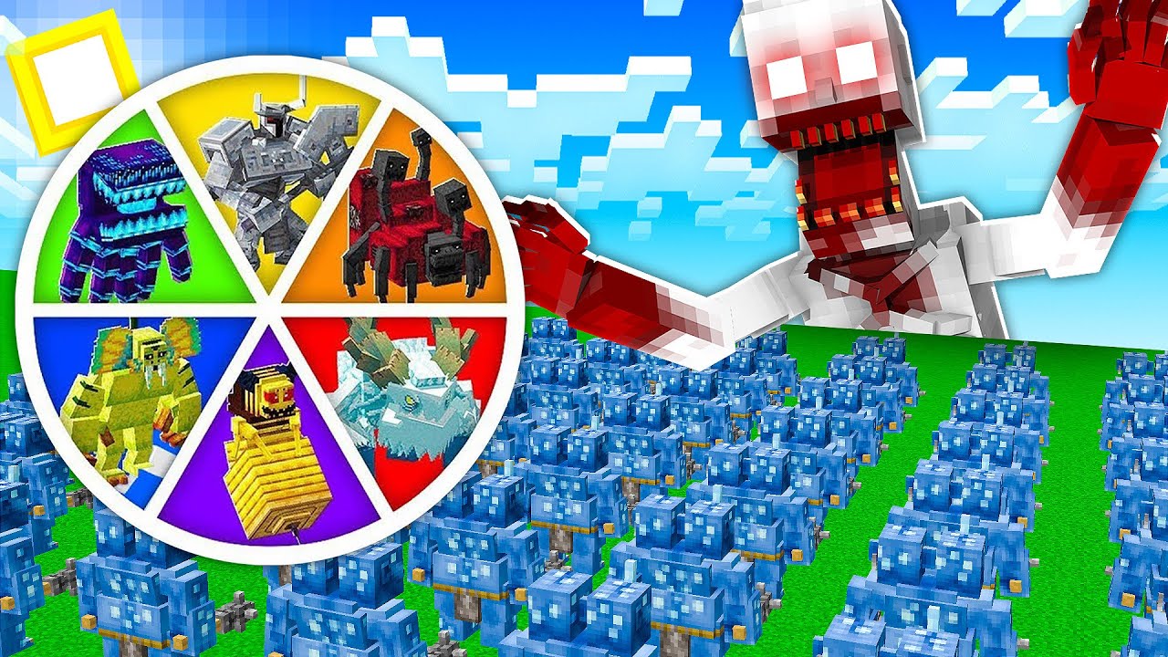 The Roulette of OP BOSSES in Minecraft! - YouTube