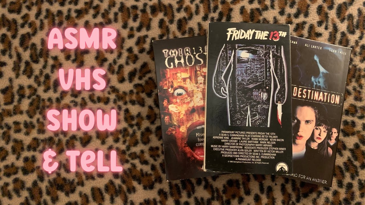 ASMR Show + Tell VHS Videos Horror Movie Collection - YouTube