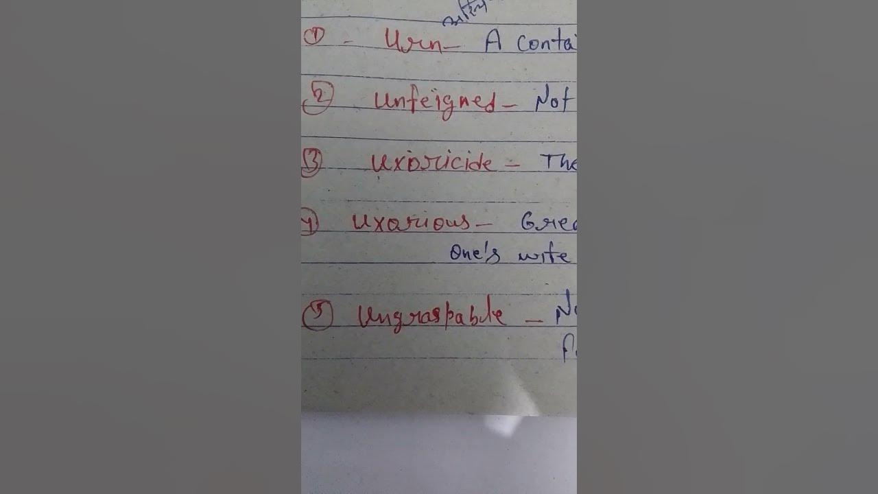 English one word substitution 🙏🙏 - YouTube