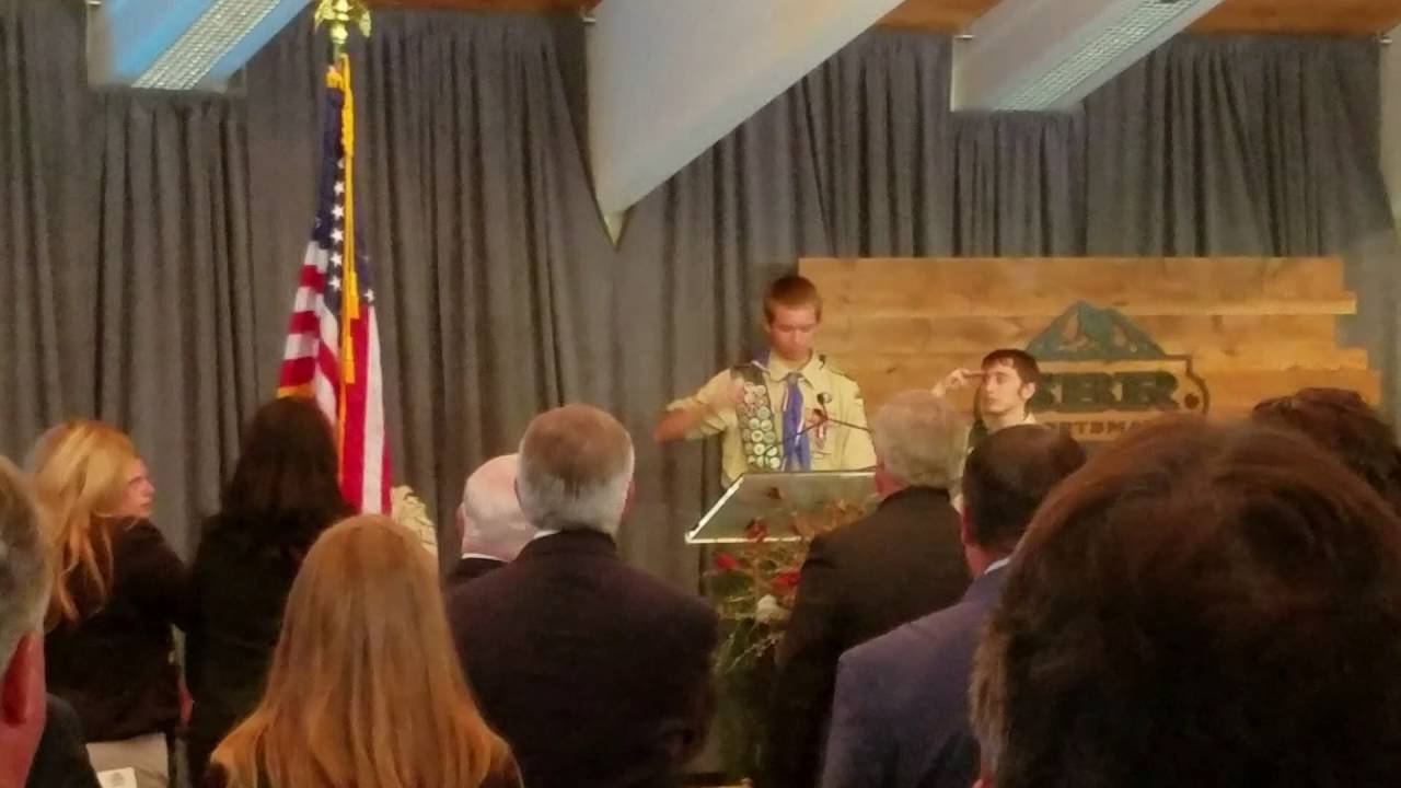 BSA TROOP 75 Flag Ceremony - YouTube