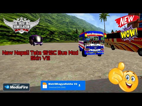 New Nepal Tata 1512C Bus Skin/Mod For Bussid | Nepali Bus Simulator ...