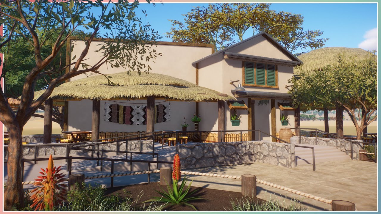 African Themed Restaurant | Planet Zoo Speed Build - YouTube