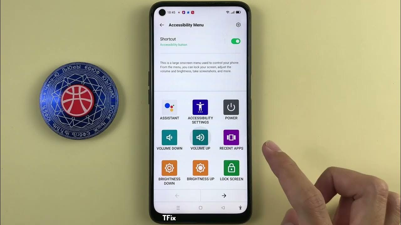 How to enable/disable Accessibility Menu on OPPO A54 Android 11 - YouTube