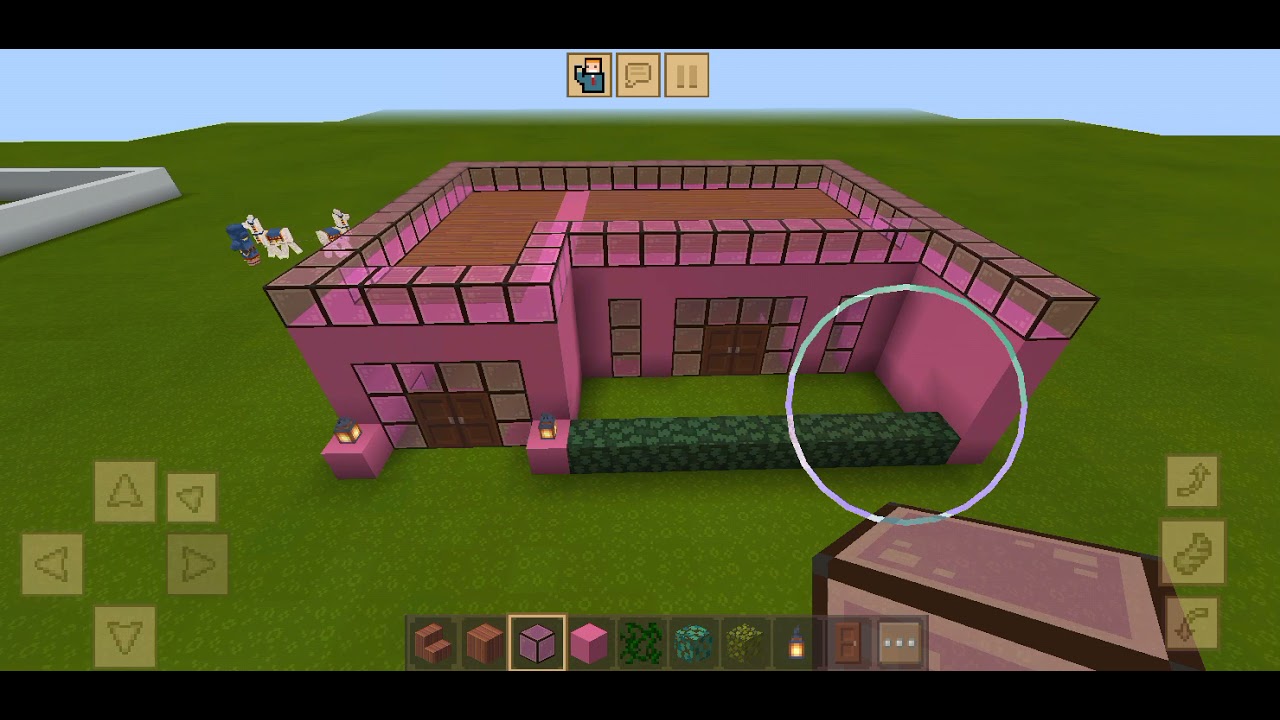How to make pink house modern😊#toping crafting game creation - YouTube