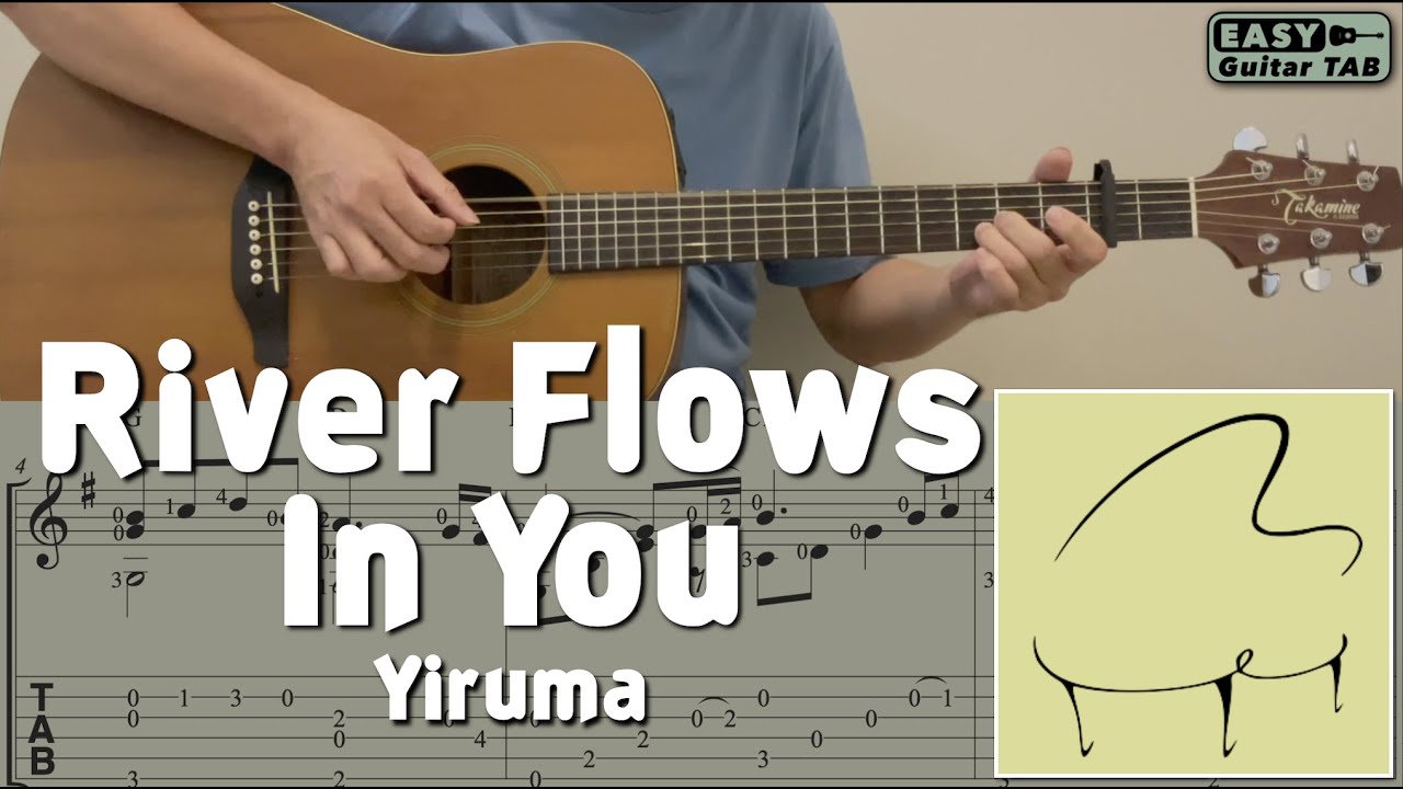 River Flows in You / Yiruma (Easy Guitar) [Notation + TAB] - YouTube