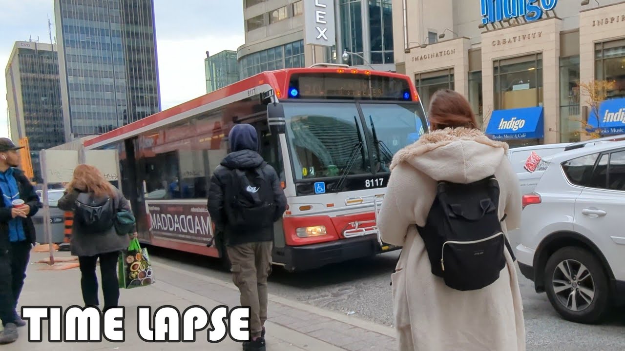 Timelapse on TTC Route 97C Bus on Yonge Street From Eglinton to Steeles ...