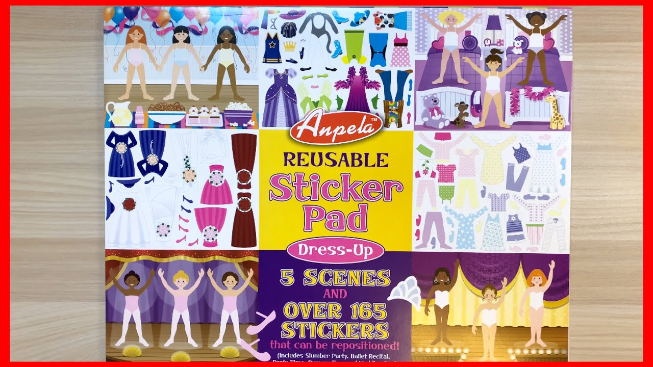 【Sticker Dress Up】Princess Dolly Dressing Sticker - YouTube