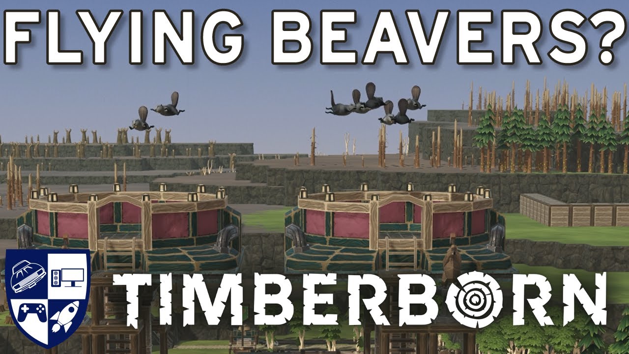 Flying Beavers? sort of... | Timberborn Iron Teeth Ep. 13 - YouTube