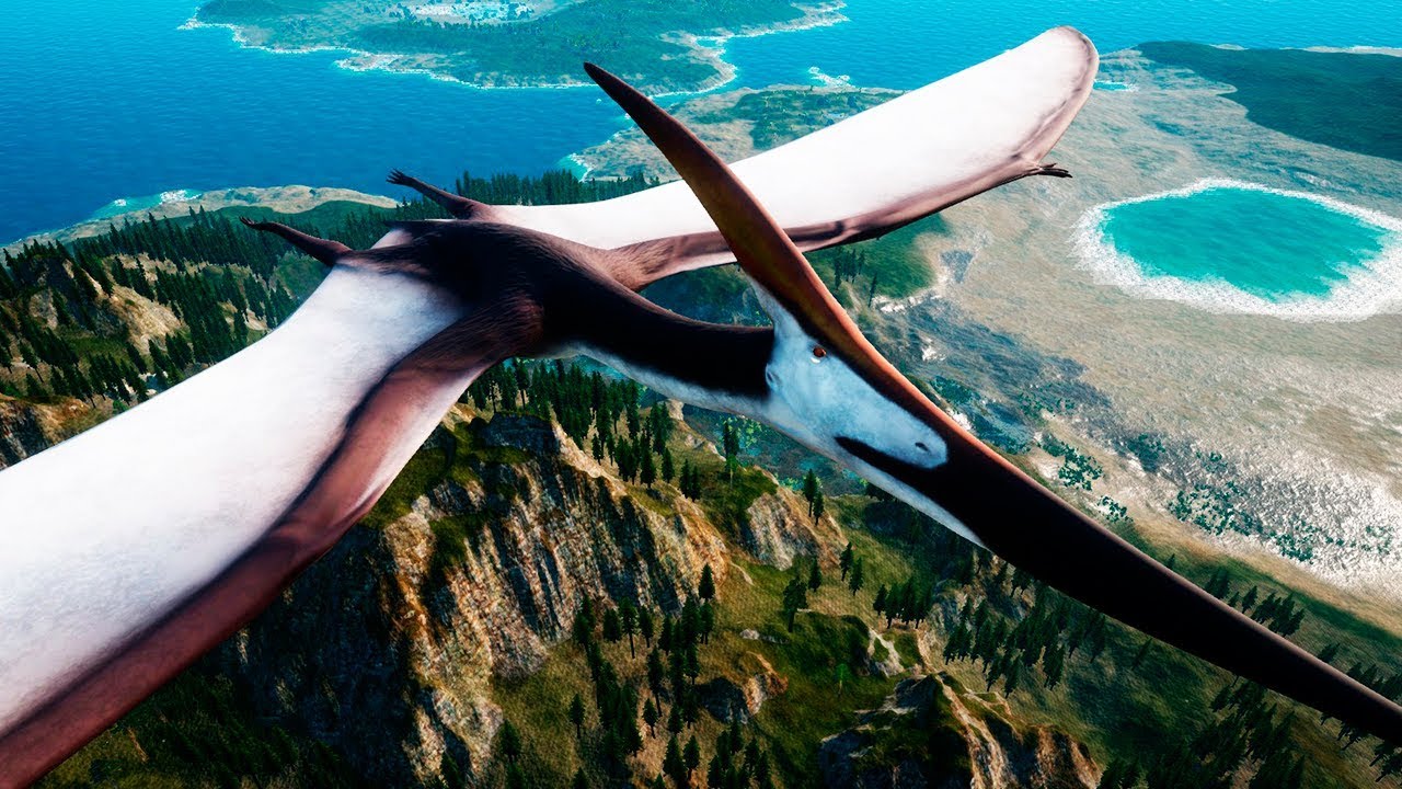 Vida De Pteranodon (Pteranodonte), PESCARIA!!! Caça ao T-REX!! | Beasts ...