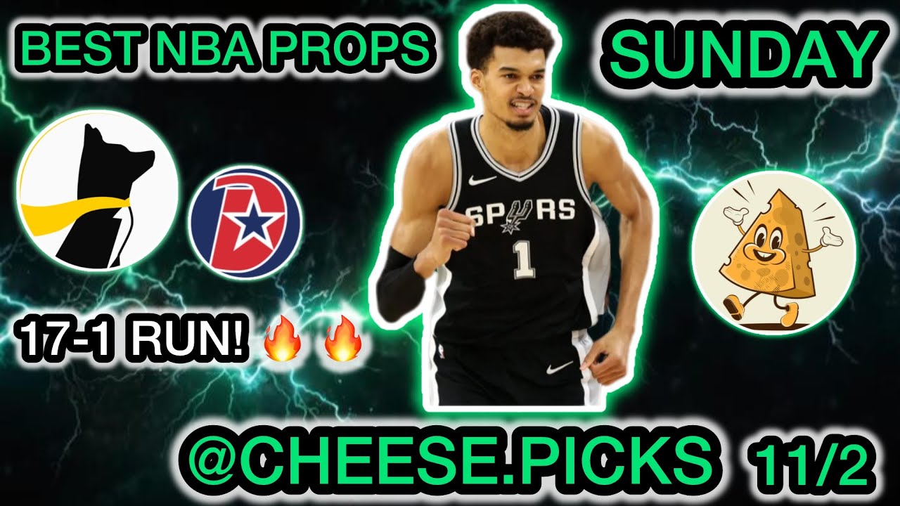 3-0 SWEEP! BEST NBA Player Props for Sunday 11/2 - BEST NBA PROPS TODAY ...