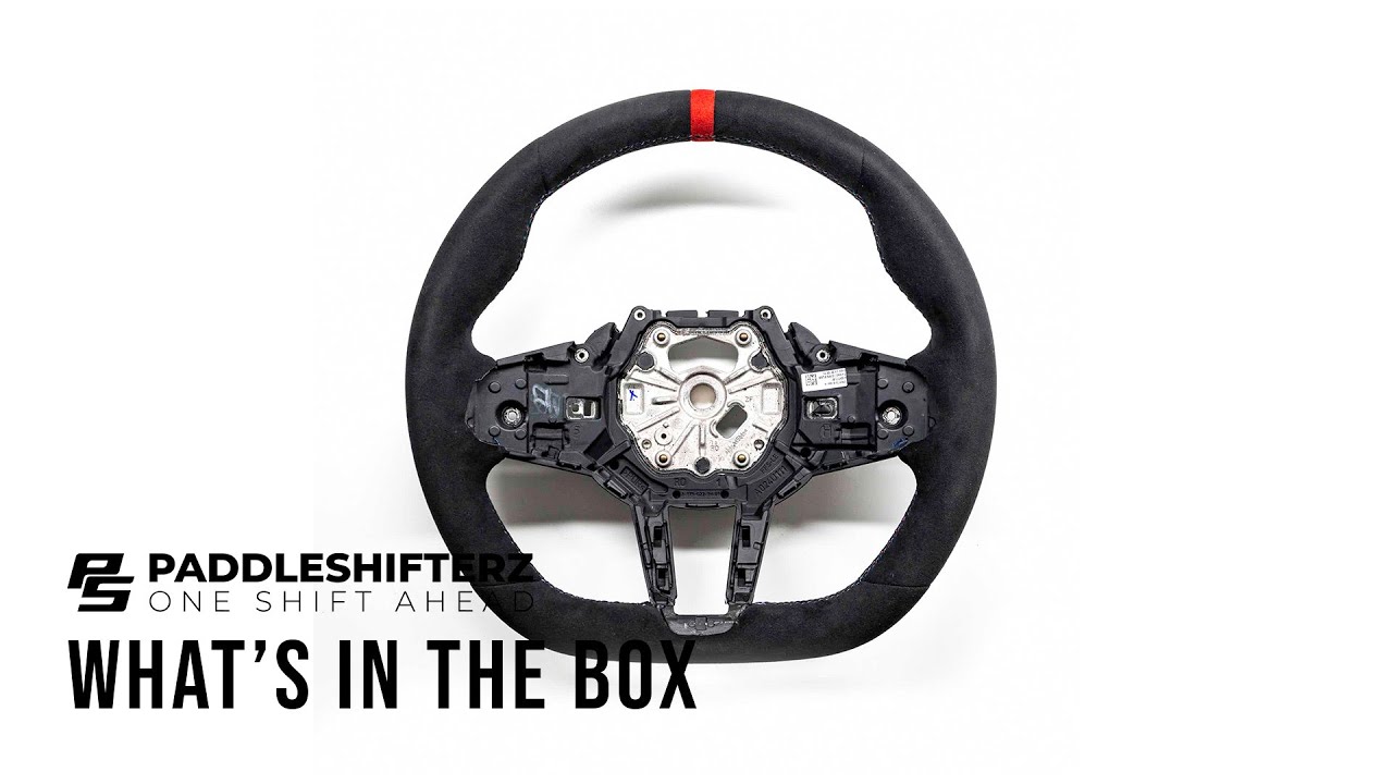 Unboxing - OEM BMW M Sport Flat bottom alcantara steering wheel ...