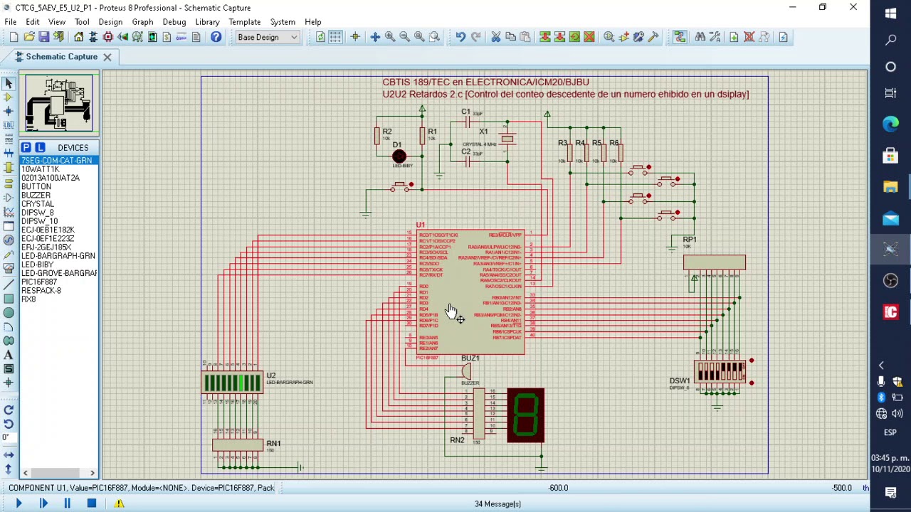 video de la practica 8 BJBU 5-A Electronica - YouTube