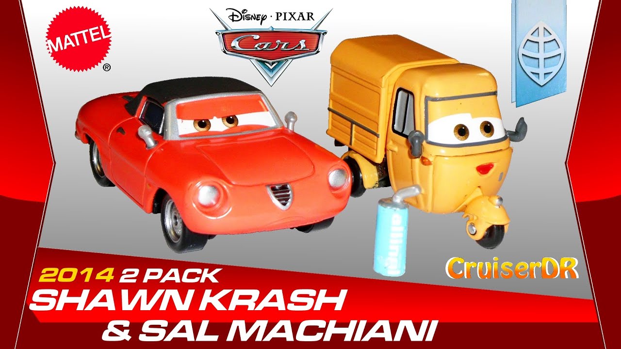 Disney Cars Shawn Krash & Sal Machiani 2014 DIECAST 2 Pack 1:55 Mattel ...