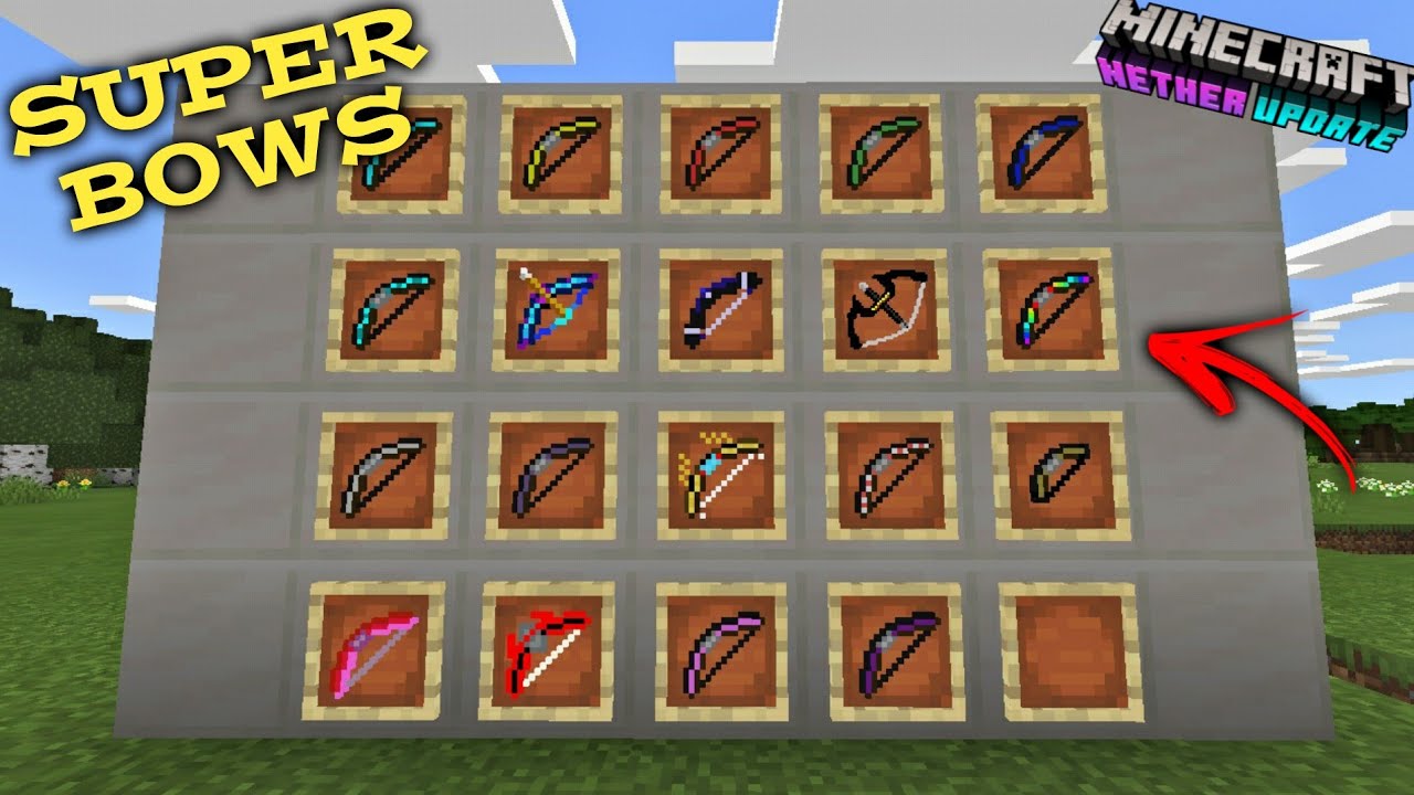 COMO TER SUPER ARCOS E FLECHAS NO MINECRAFT (Addons ...