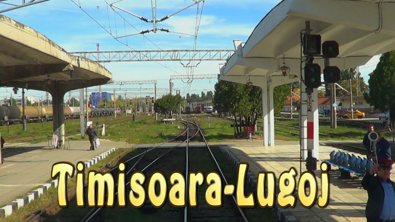 Timisoara-Lugoj Train cab view-Führerstandsmitfahrt-Lokführer-En cabine ...