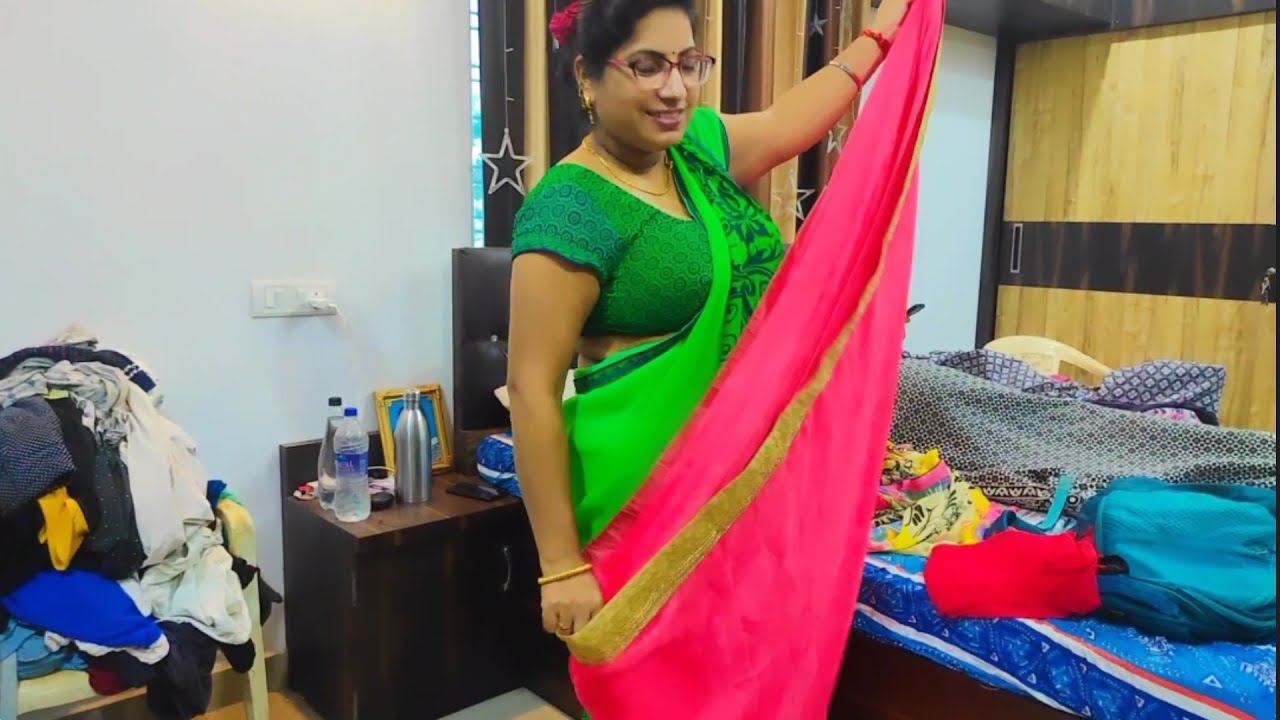 requested saree vlog part 2 (clothes👗👚👖 arranging) - YouTube