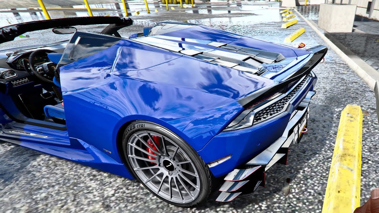 GTA 5 REAL CAR MOD: Lamborghini huracan [4K] - YouTube
