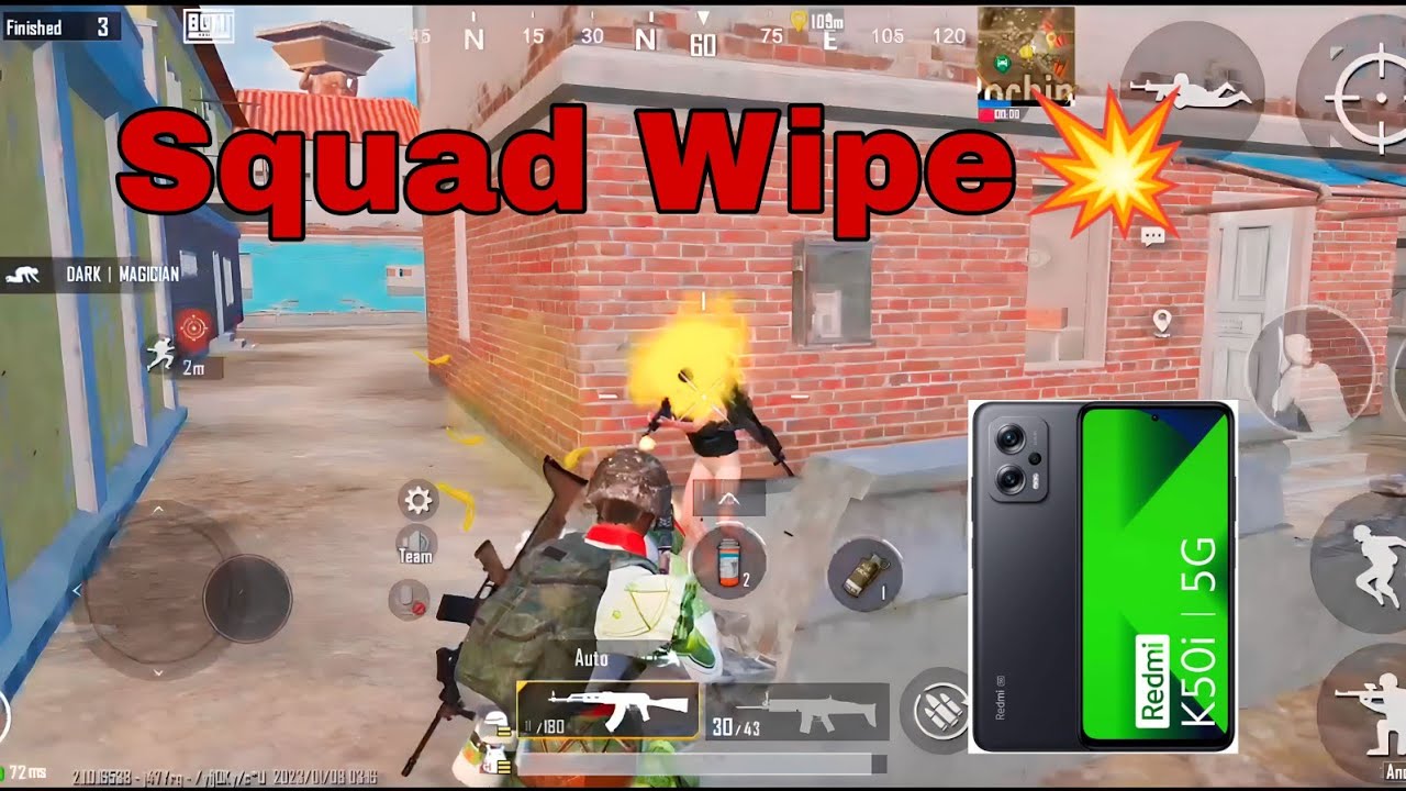 Squad wipe😈😱 1vs4 or wot💥🔫 #bgmiindia #redmik50i #jonathangaming - YouTube