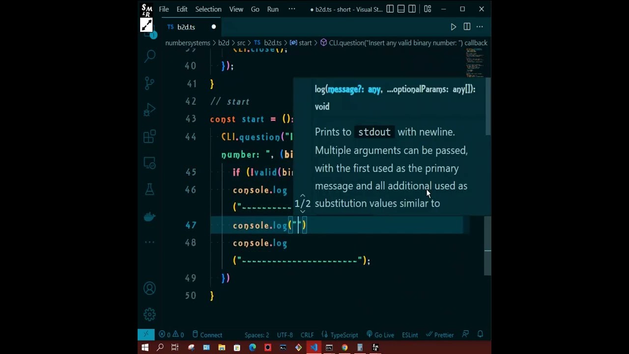 TYPESCRIPT Binary To Decimal YouTube TYPESCRIPT Binary To Decimal YouTube
