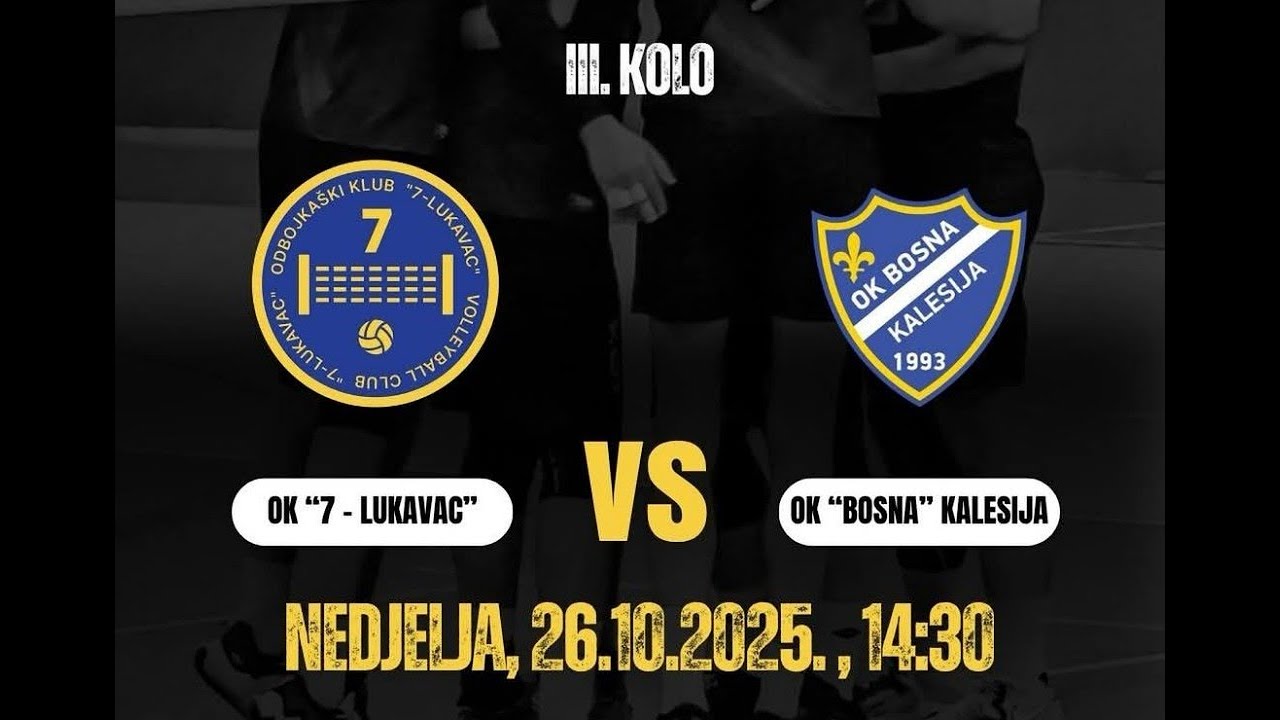 OK 7 Lukavac vs OK Bosna Kalesija - 26/10/2025 - YouTube