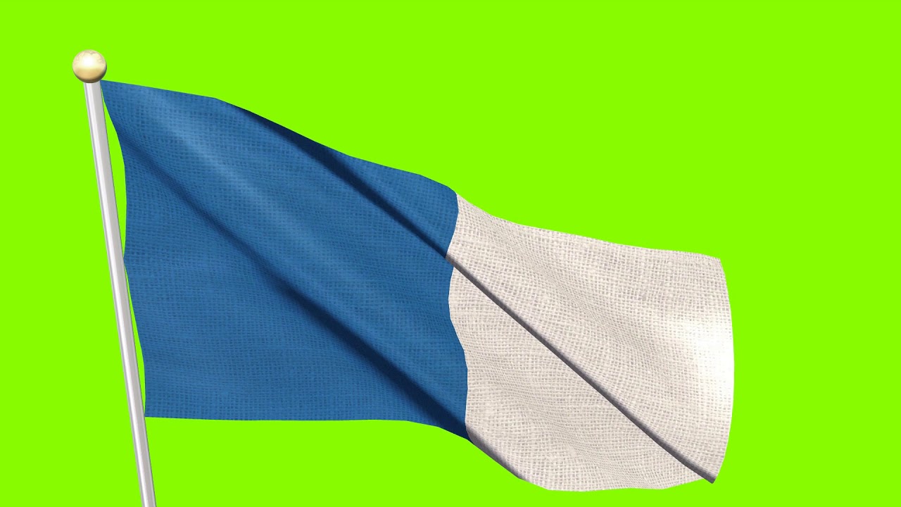 Free Video Footages - White Blue Flag Waving , Blue White Flag ...