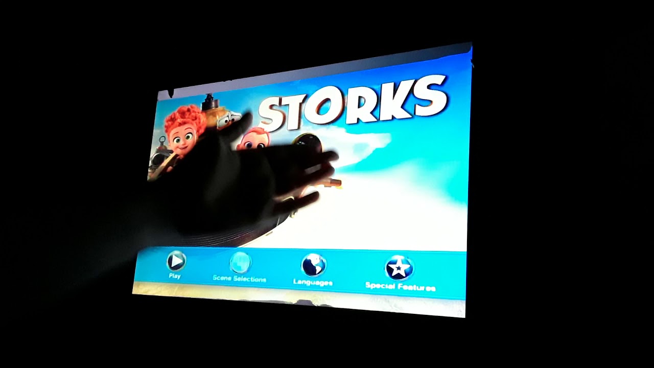 Storks 2016 DVD menu Walkthrough - YouTube