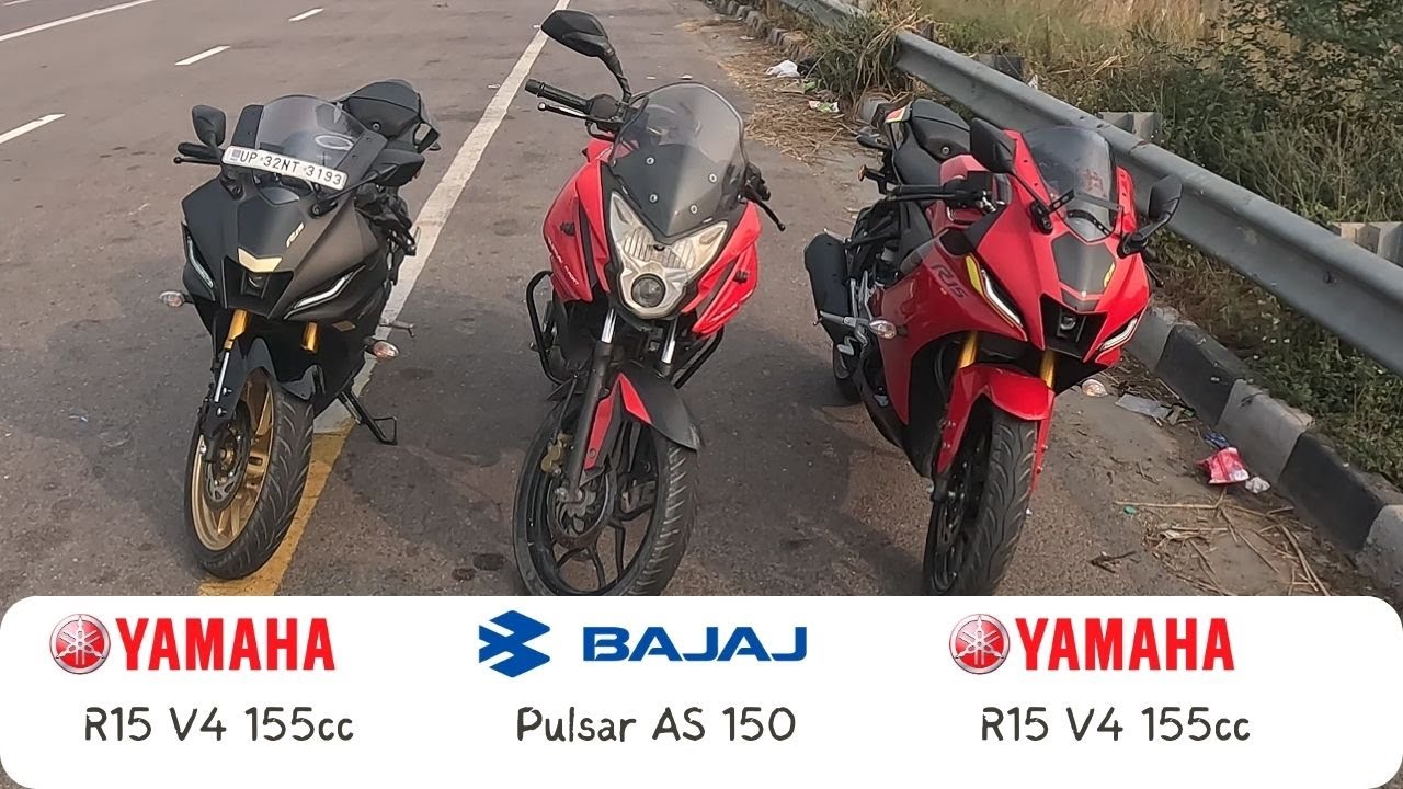 Yamaha R15 Vs Bajaj Pulsar AS VS Yamaha R15 Royal Battle 😍👍 #bike # ...