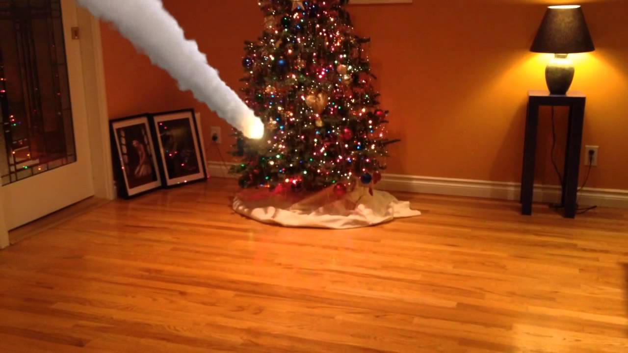 Missile strike on Christmas tree - YouTube