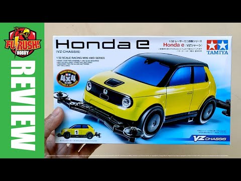 Unboxing & Review Tamiya Mini 4WD Honda-e (Detailing dan Panel Lining ...