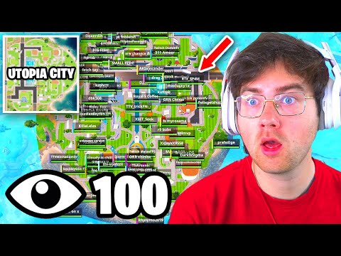 I Got 100 Players To Land At UTOPIA CITY In Season 3 Fortnite...