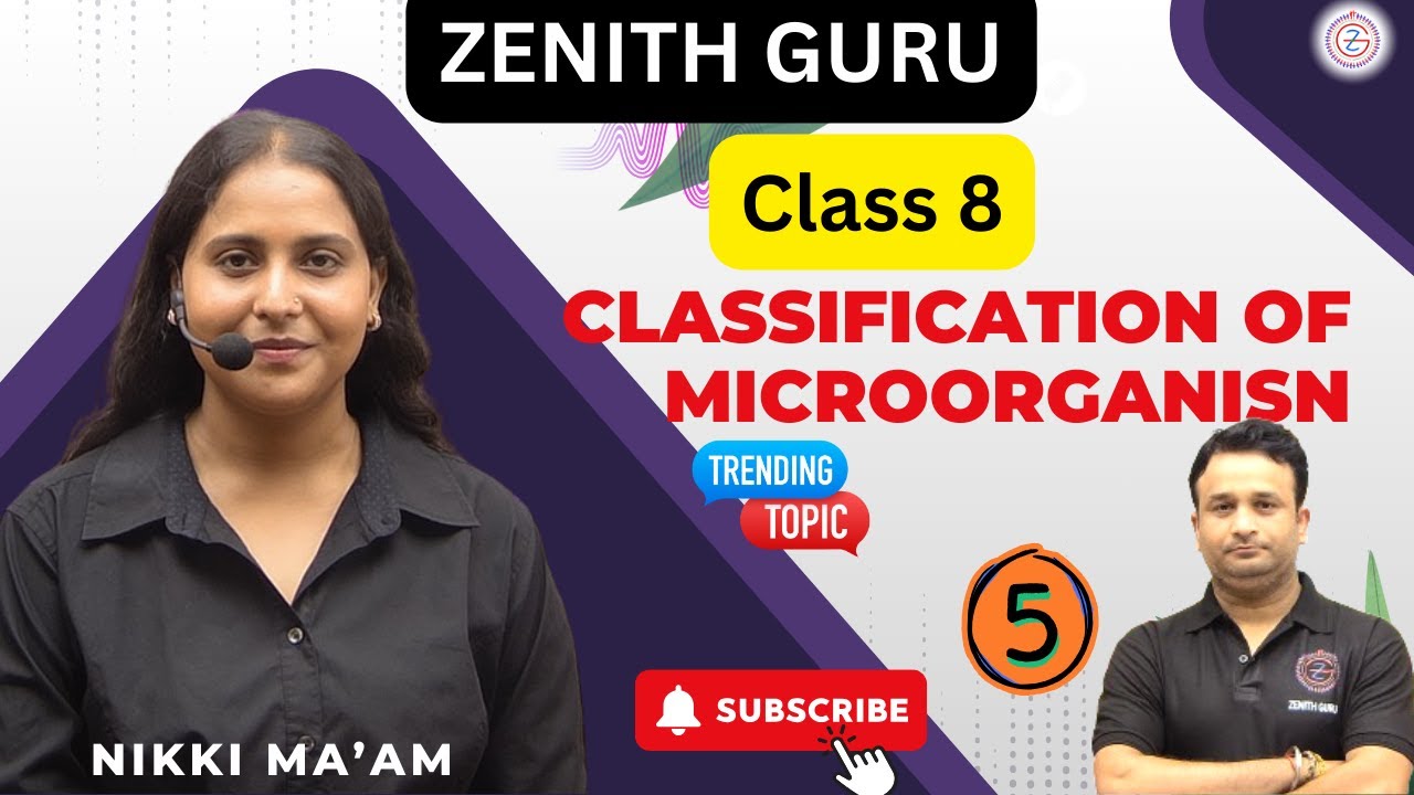 Classification Of Microorganism || Lecture 05 || Class 8 || By Nikki Ma ...