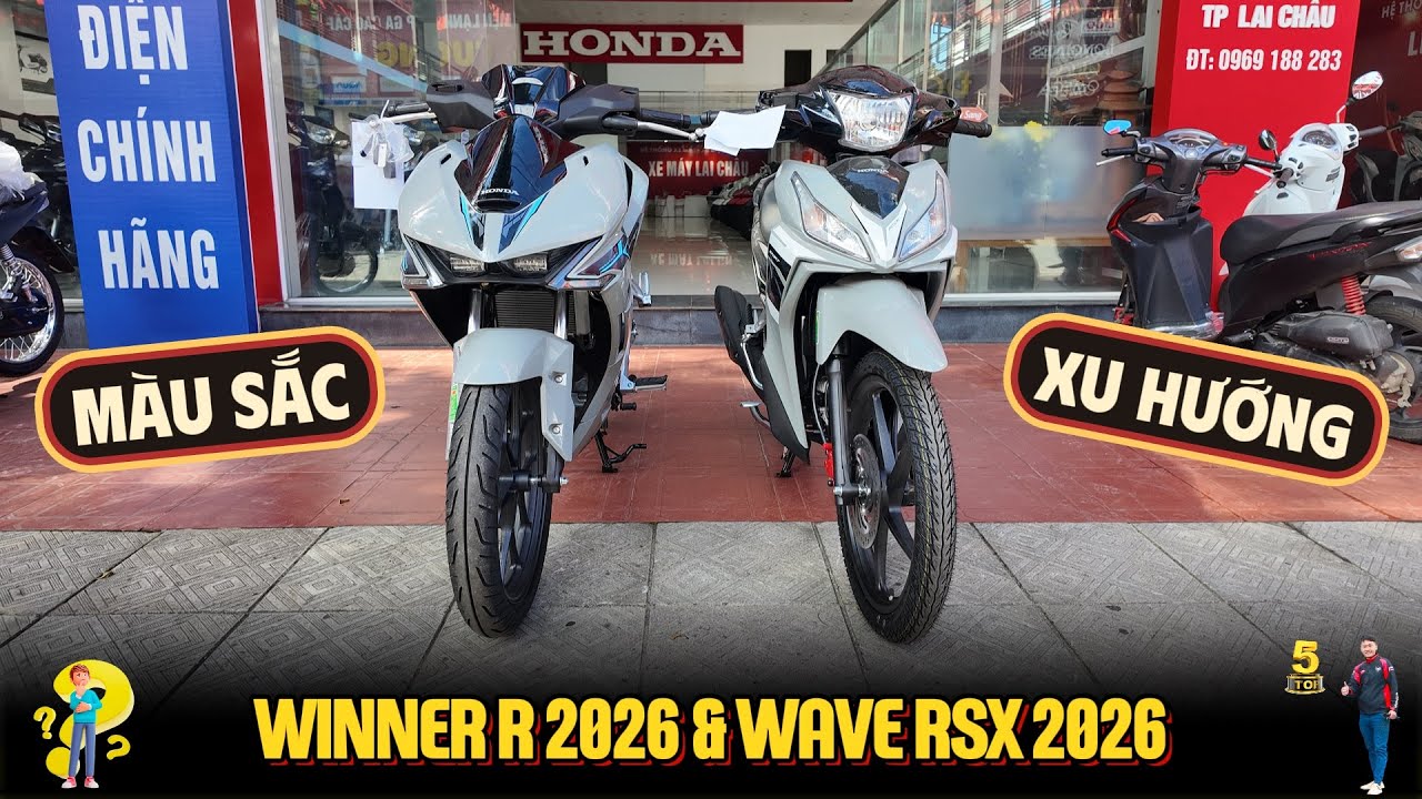 BỘ ĐÔI - WINNER R 2026 & WAVE RSX 110 2026 “XÁM ĐEN” MÀU SẮC XU HƯỚNG ...