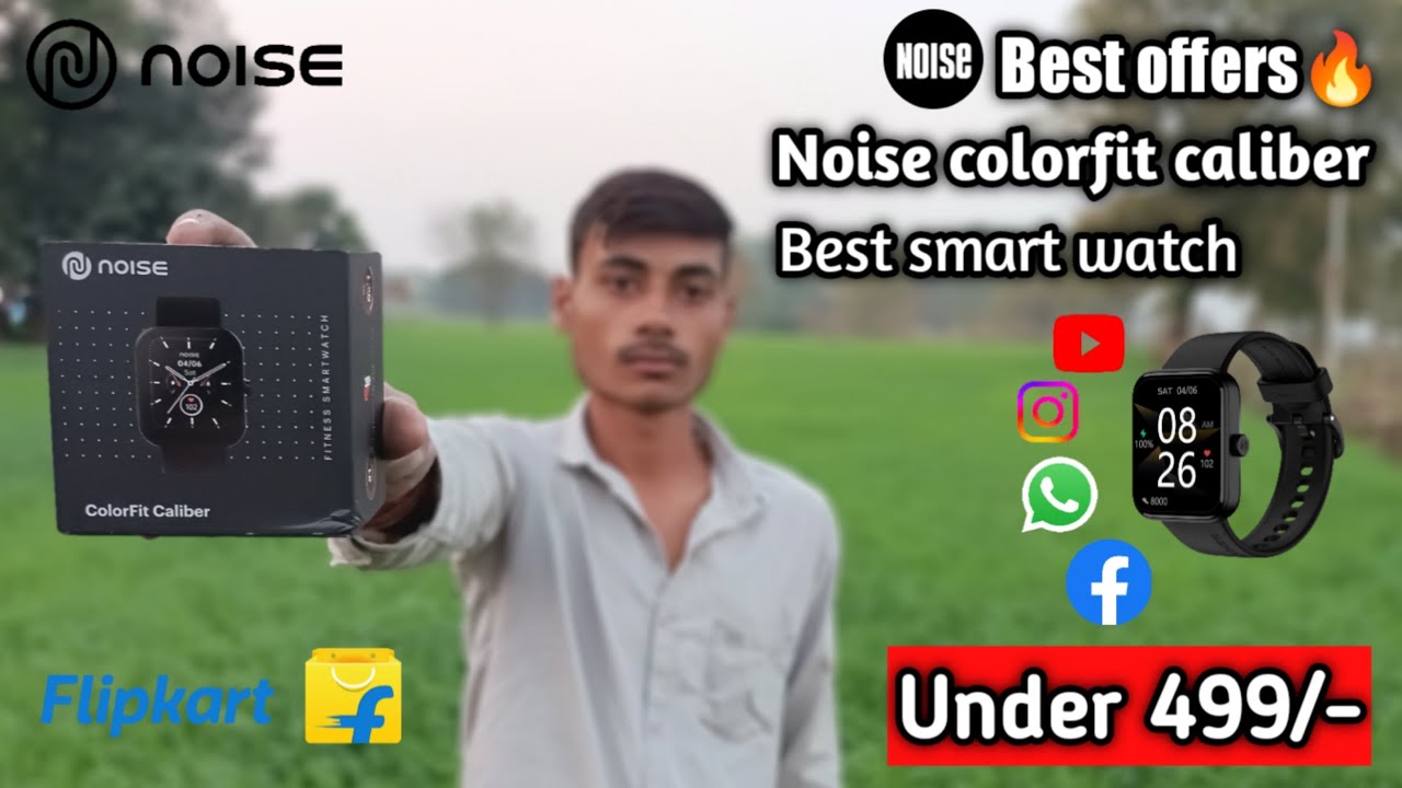 Noise Colorfit caliber Smart Watch Under Rs499 Only In Meesho Unboxing ...