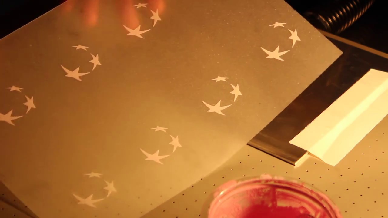 Chocolate and Transfer Sheet Screen Printing on Model F1 - YouTube