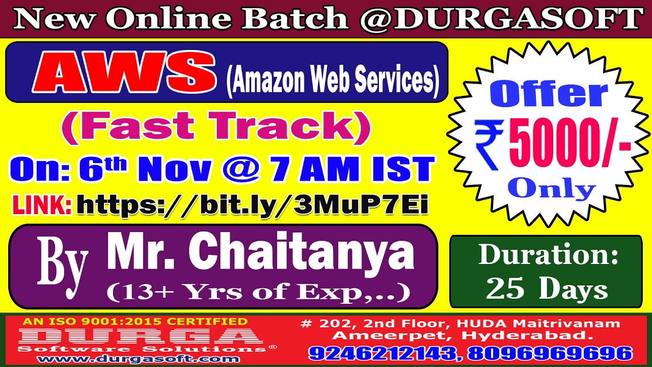 AWS (Fast Track) Online Training @ DURGASOFT - YouTube