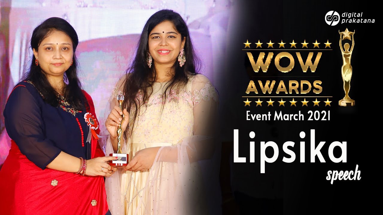 Singer Lipsika Speech at wow awards | wow awards 2021 | Hyderabad ...
