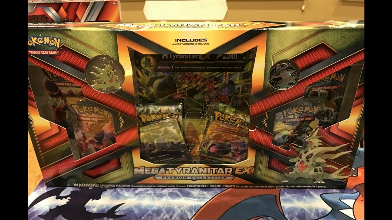 OPENING A MEGA TYRANITAR PREMIUM COLLECTION BOX!!!! - YouTube
