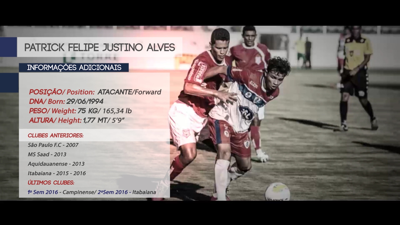 DVD - Patrick Felipe J. Alves - Atacante 94 - YouTube