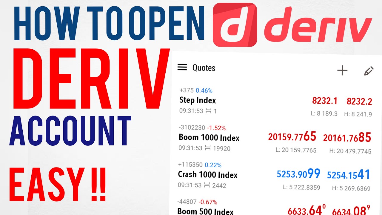 How to open a real account on deriv - YouTube