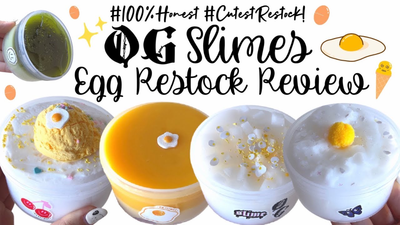 🍳🐣 100% HONEST OG SLIMES REVIEW! (EGG RESTOCK) | 슬라임 리뷰 | FAMOUS SLIME ...