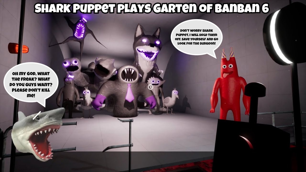 SB Movie: Shark Puppet plays Garten of Banban 6! - YouTube